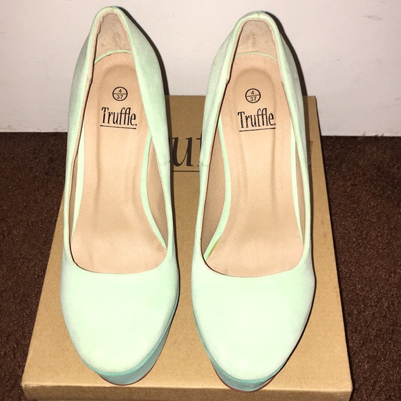 truffle | Shoes | Truffle Colorblock Platform Heels | Poshmark